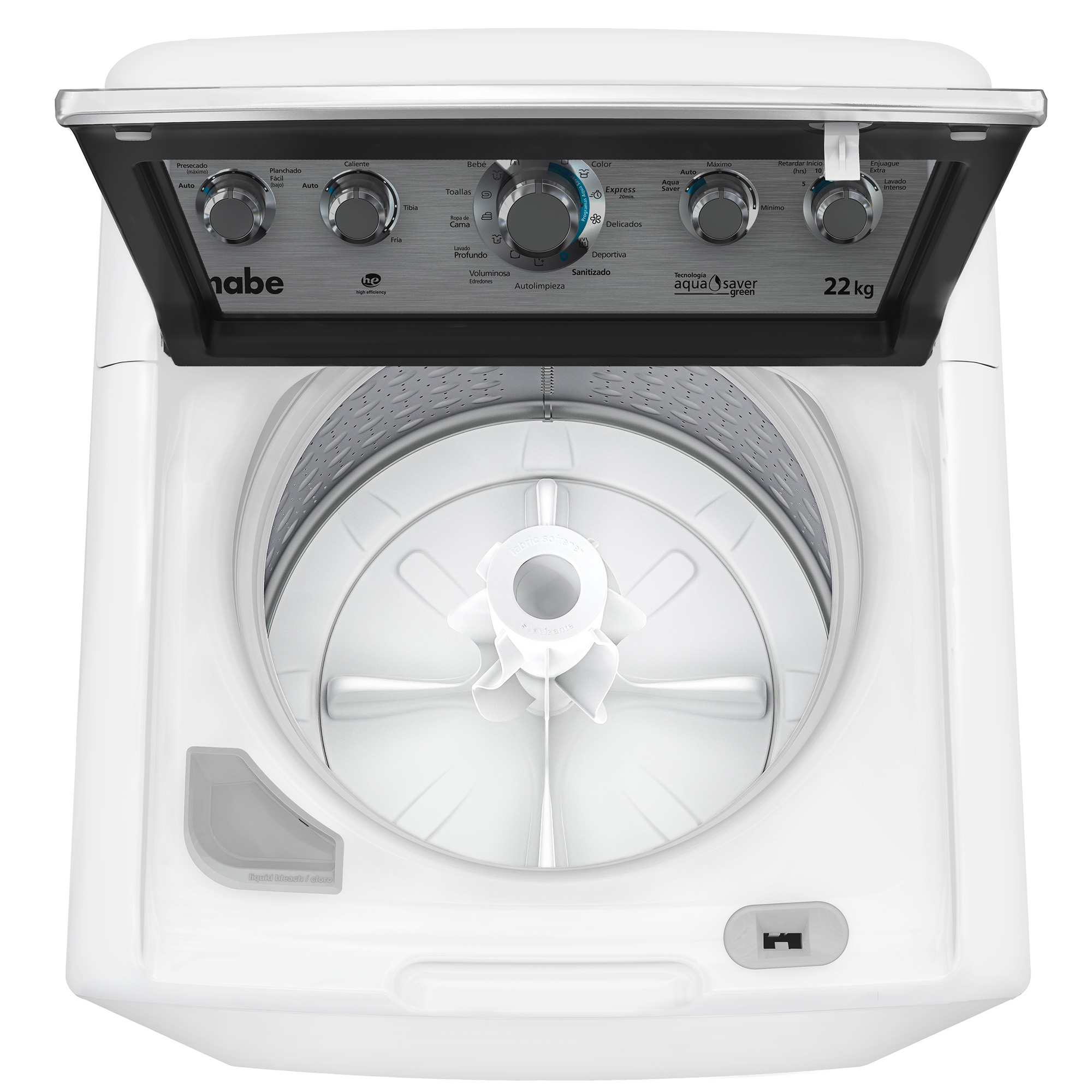 Lavadora Mabe LMA72215WBAB1 22 KG Blanco | Mueblería Elizondo